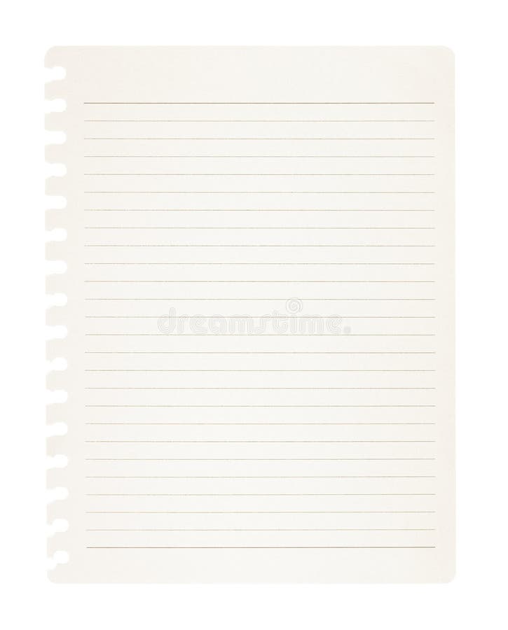 Sheet of Paper Ripped Off Notepad Stock Image - Image of spiral, record ...