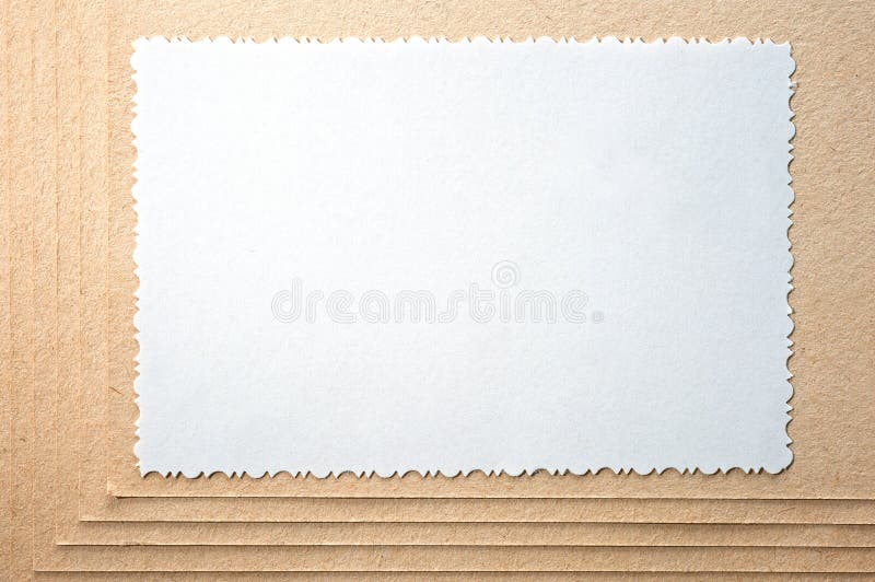 Sheet of Paper and Rough, Textured Cardboard Stock Photo - Image of ...