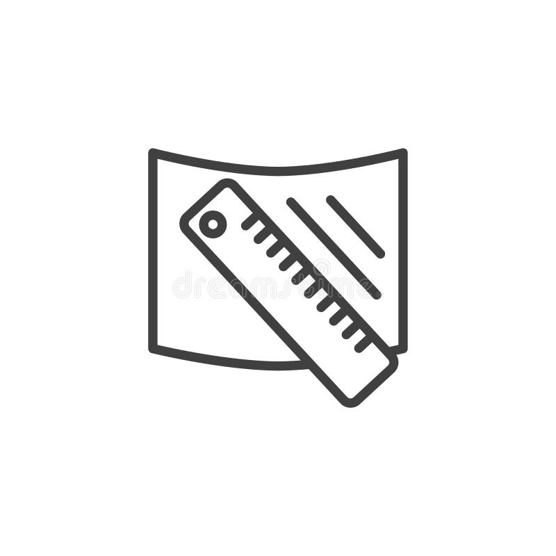 Ruler Line Real Size Concept Abstract Picture. Business Artwork Vector ...