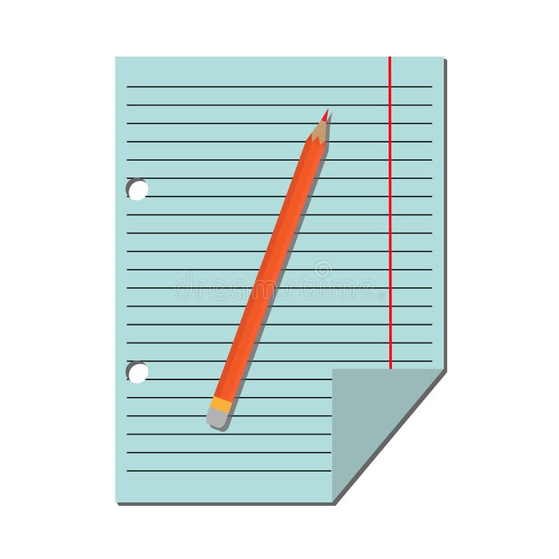 A Sheet of Paper in a Ruler with a Red Field on the Right and a Stock ...