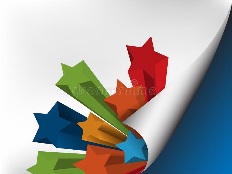 Sheet of paper with stars stock vector. Illustration of paper - 17939750