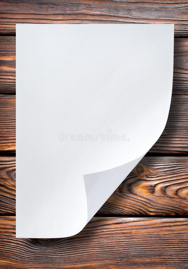 Sheet of paper on table stock image. Image of page, paper - 27805697