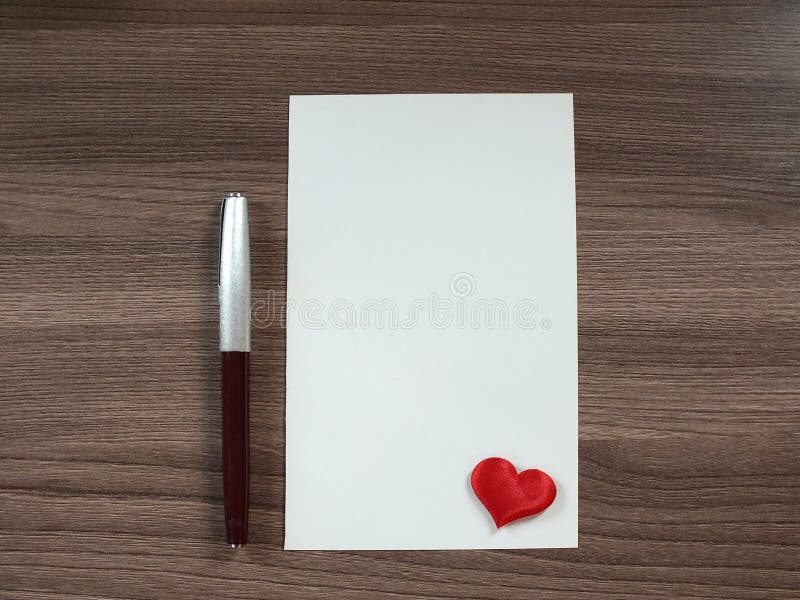 Sheet of Paper on the Table Stock Image - Image of holiday, shape: 82917025