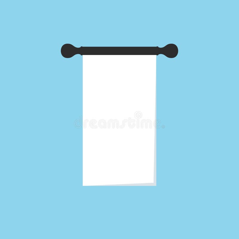 Sheet of Paper, Vector Round Monochrome Icon, Flat Style. Stock Vector ...