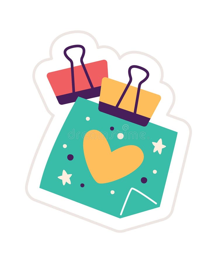 Sheet with Pins Sticker stock vector. Illustration of board - 284233131