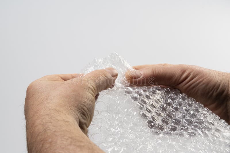 Plastic bubble padding stock image. Image of object - 180084683