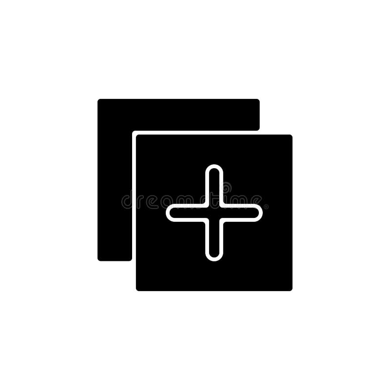 Sheet with a Plus Sign Icon. Element of Web Icon for Mobile Concept and ...
