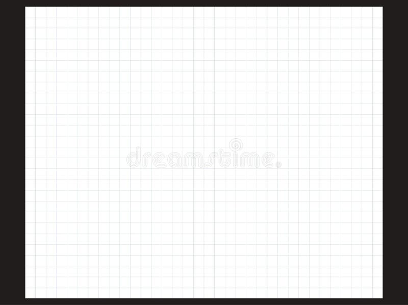 A Sheet of a School Notebook in a Box. Background Stock Vector ...