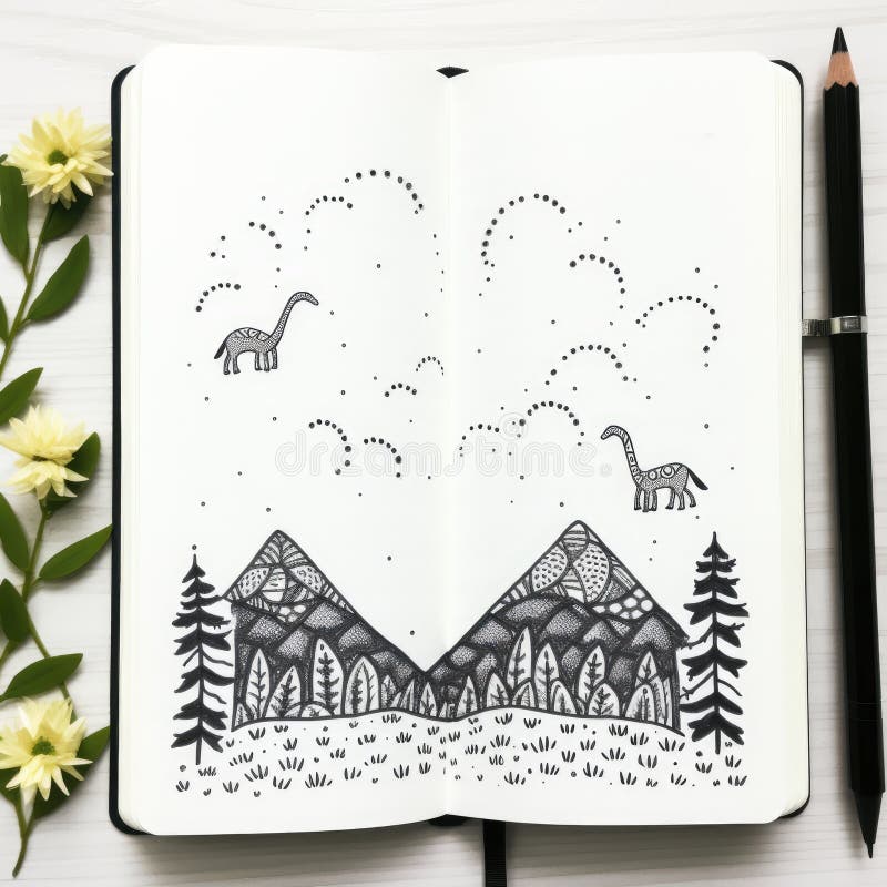 Sheet Template for Notebook Cute Animals in the Forest Cartoon Notepad ...