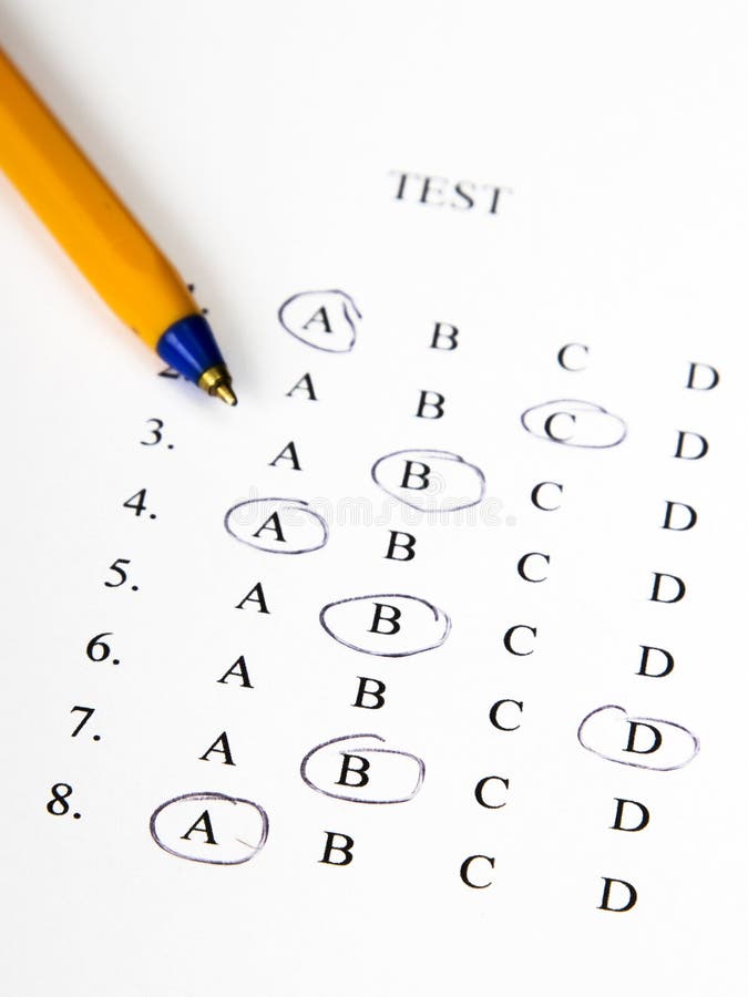 Sheet test stock photo. Image of evaluation, exam, school - 45739454
