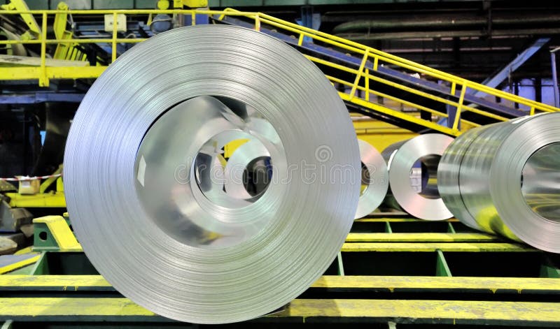 Sheet tin metal rolls stock photo. Image of metal, making - 36970952