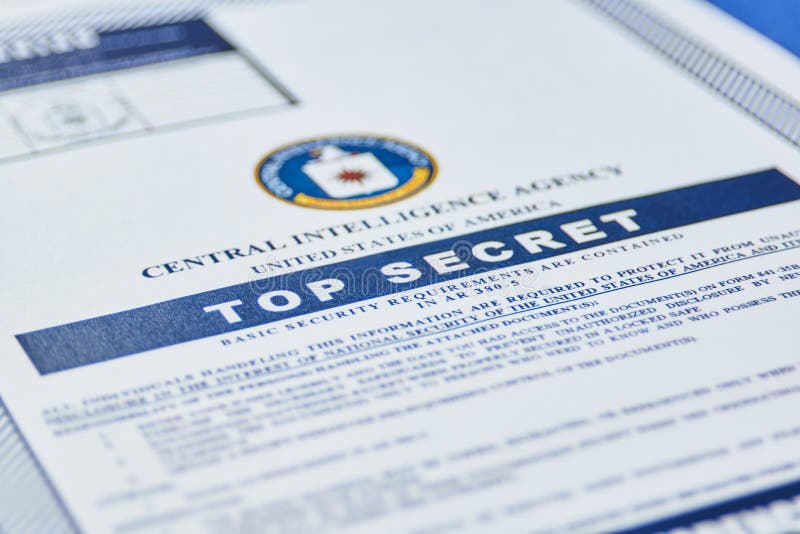 Sheet Top Secret Information Editorial Photography - Image of file ...