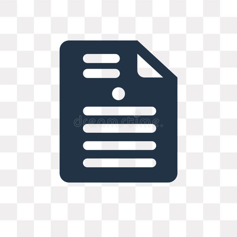 Sheet Vector Icon Isolated on Transparent Background, Sheet Tra Stock ...