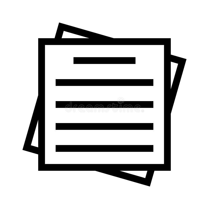 Sheet line icon stock illustration. Illustration of interface - 114930112