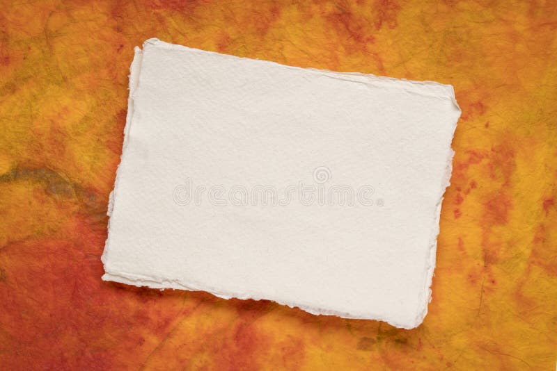 Sheet of White Khadi Rag Paper Stock Photo - Image of texture, blank ...