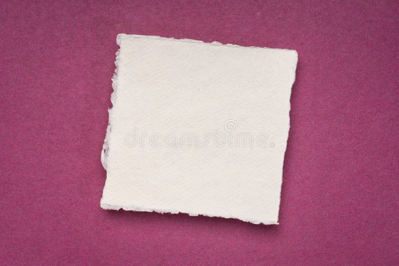 Sheet of White Khadi Rag Paper Stock Photo - Image of texture ...