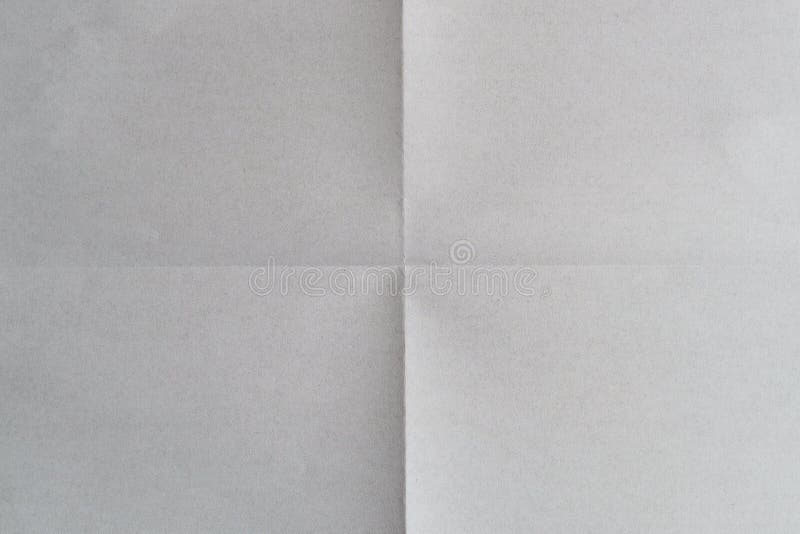 Sheet of White Paper Folded into Four Parts, Paper Texture Background ...