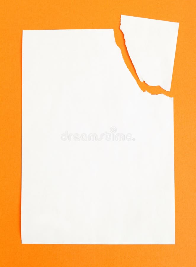 Sheet White Paper Ripped Two Pieces Stock Photos - Free & Royalty-Free ...