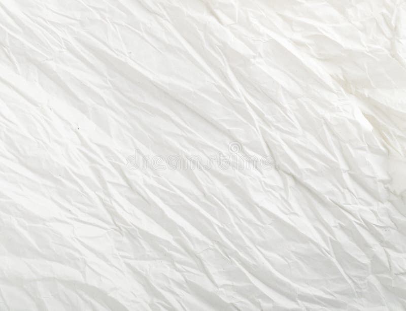 Sheet of White Thin Crumpled Craft Paper Background Stock Photo - Image ...