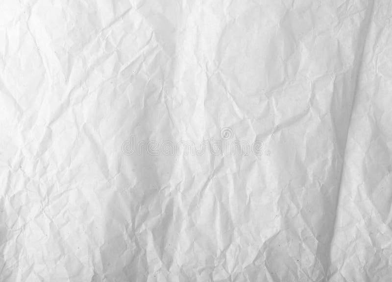 Sheet of White Thin Crumpled Craft Paper Background Stock Image - Image ...