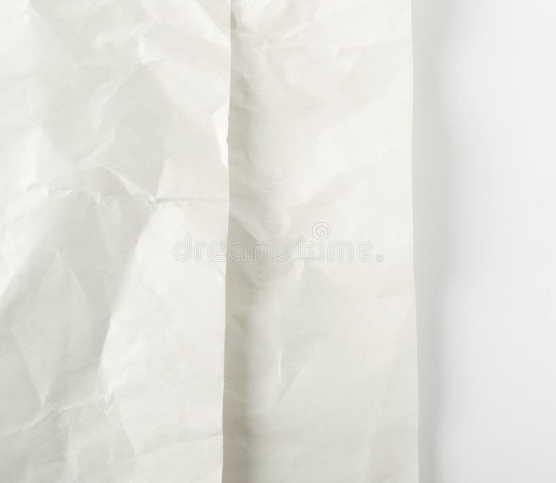 Sheet of White Thin Crumpled Craft Paper Background Stock Photo - Image ...