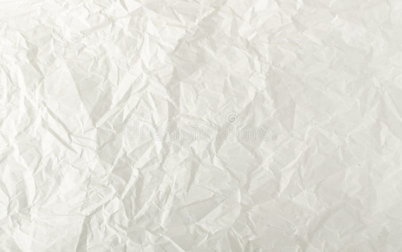 Sheet of White Thin Crumpled Craft Paper Background Stock Image - Image ...