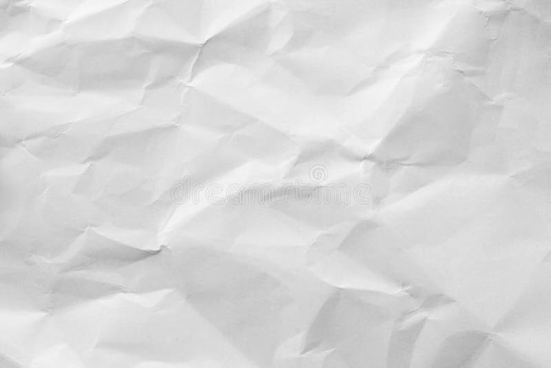 Sheet of White Wrinkled Paper Stock Photo - Image of card, brown: 94264460