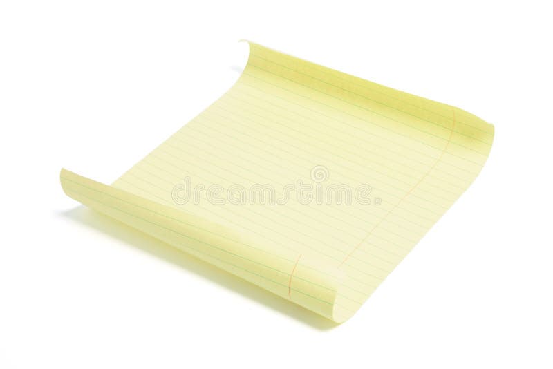 Sheet of Yellow Note Paper stock image. Image of space - 10949093