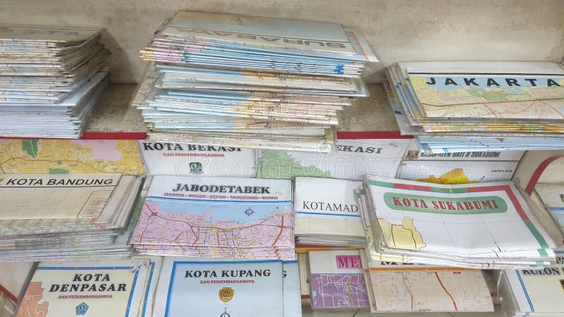 Sheets of Ancient Map Paper. Stack of Paper Maps for Sale. Map Paper ...
