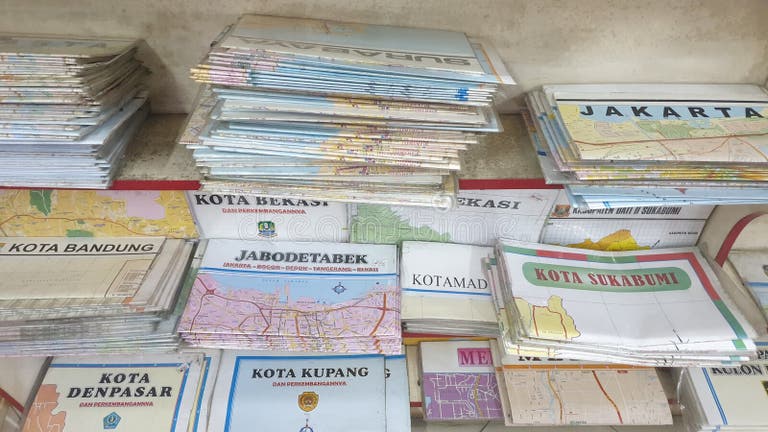 Sheets of Ancient Map Paper. Stack of Paper Maps for Sale. Map Paper ...