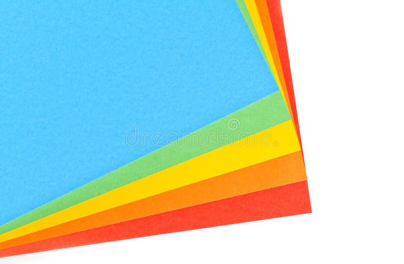 Sheets of color paper stock photo. Image of decorative - 23493638