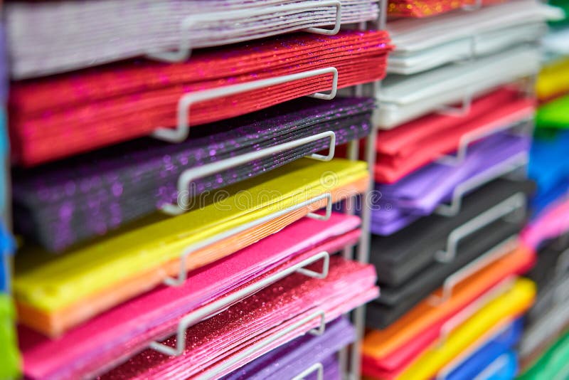 Sheets Colored Cardboard for Designer Creative Works Stock Photo ...