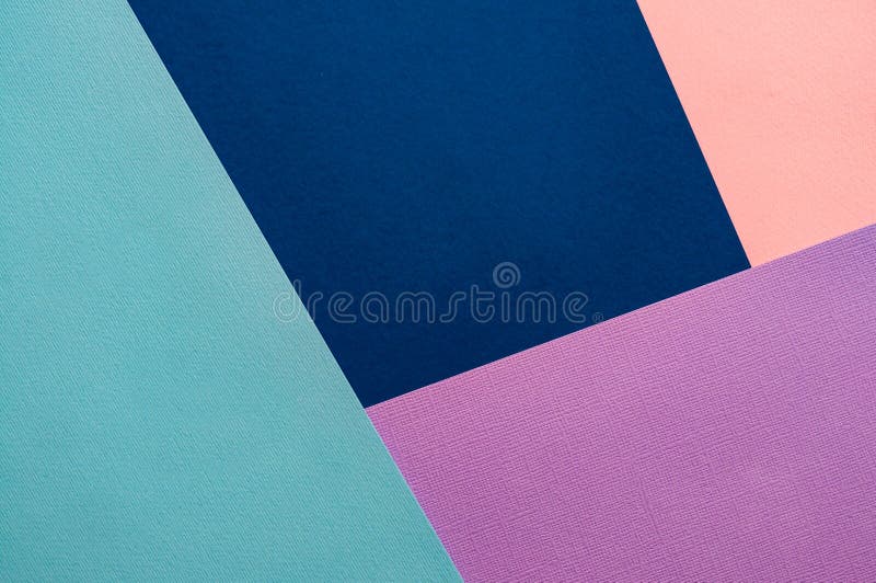 Sheets of Colored Paper. Blue, Pink, Urquoise, Purple. Stock Photo ...