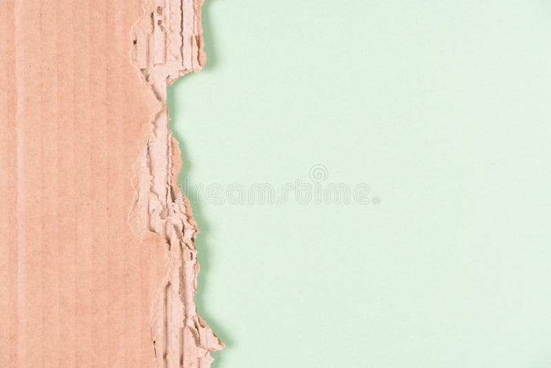 Corrugated Cardboard Sheets Over Light Blue Background As Eco ...