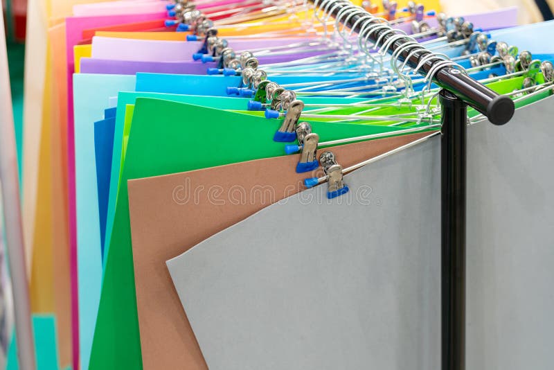 Sheets of Decorative Multi-colored Paper Stock Photo - Image of colour ...