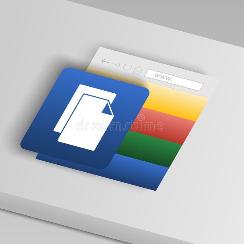 Sheets Icon. from Collection Button Icons Stock Illustration ...