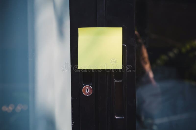 Sheets of Note Papers, Stick Notes Paper, Post it on Mirror Window ...