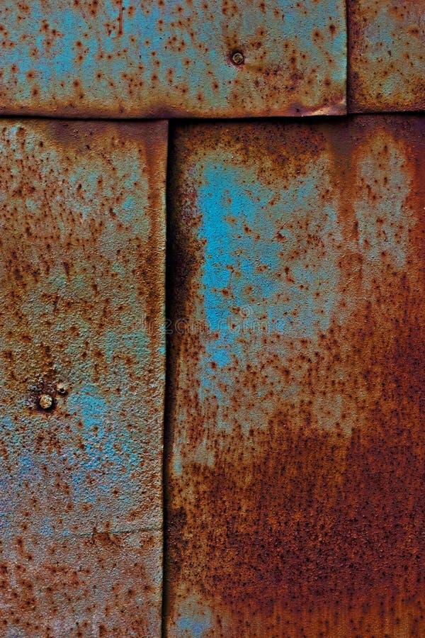 Sheets of old tin stock image. Image of rust, streaks - 14612827