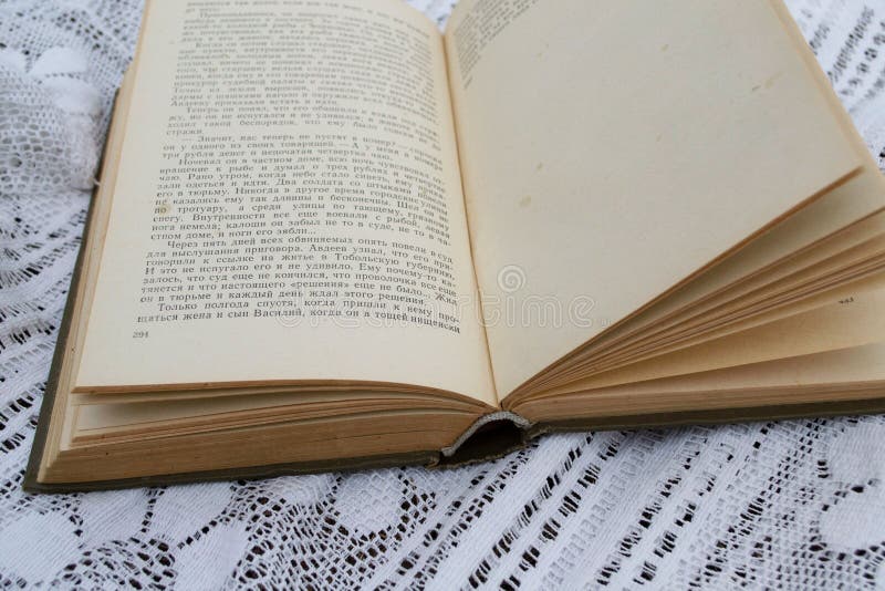 Sheets of an Open Book Close-up, an Open Book on Nature, Reading a Book ...