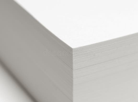 Sheets of paper stock image. Image of desk, stack, macro - 3628287