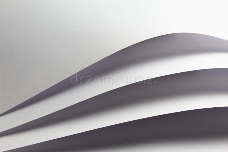 Sheets of Paper Beautifully Folded One on One Stock Photo - Image of ...