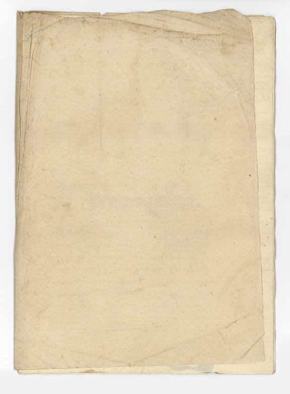 Old Paper Sheets with Age Marks. Sheets of Old Paper from 1830. Stock ...