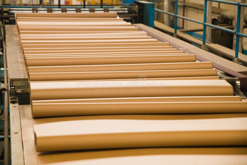 Sheets of paper in rolls stock image. Image of industry - 215174043
