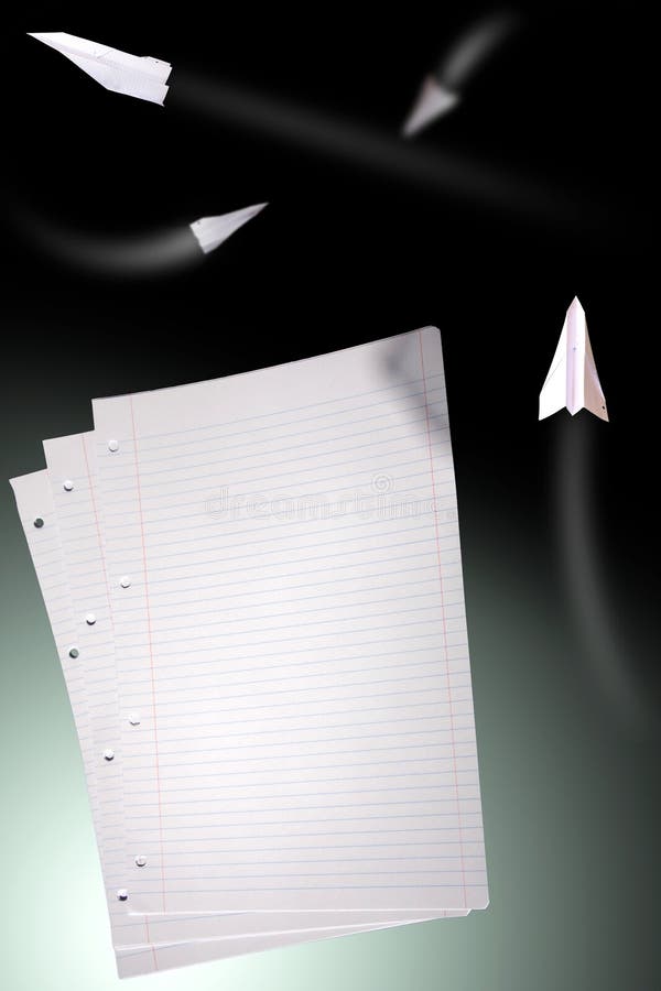 Sheets of paper with rows stock image. Image of education - 10750065
