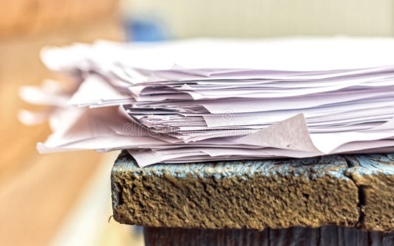 Sheets of paper stock image. Image of documentation, data - 78367829