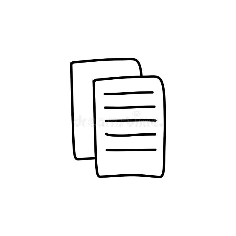 Sheets of Papers Sketch Icon. Element of Education Icon for Mobile ...