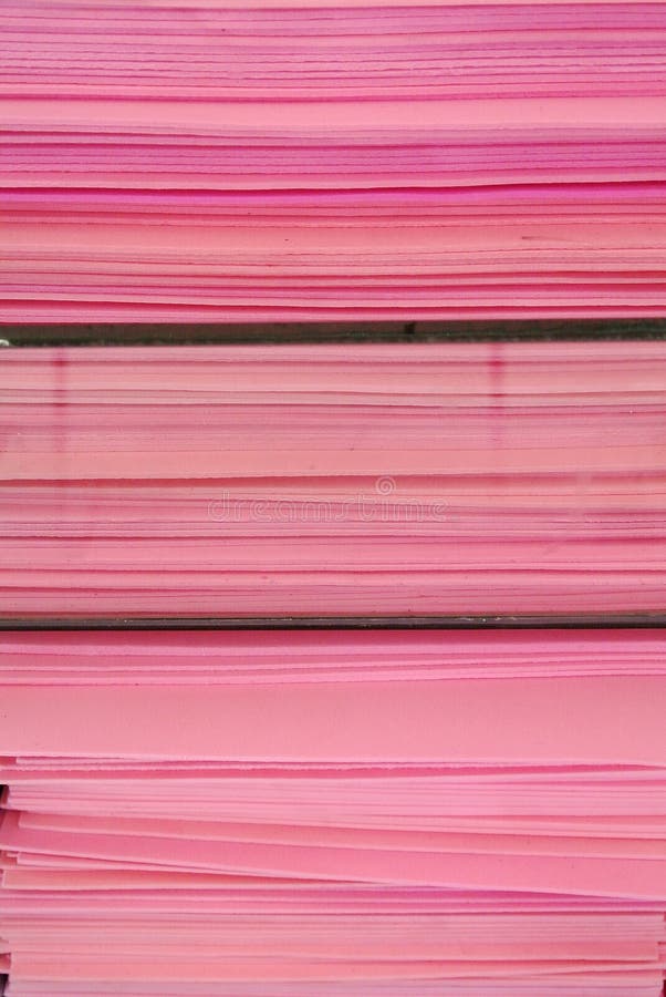 Sheets of Pink Plastic Material Stock Image - Image of party, activity ...
