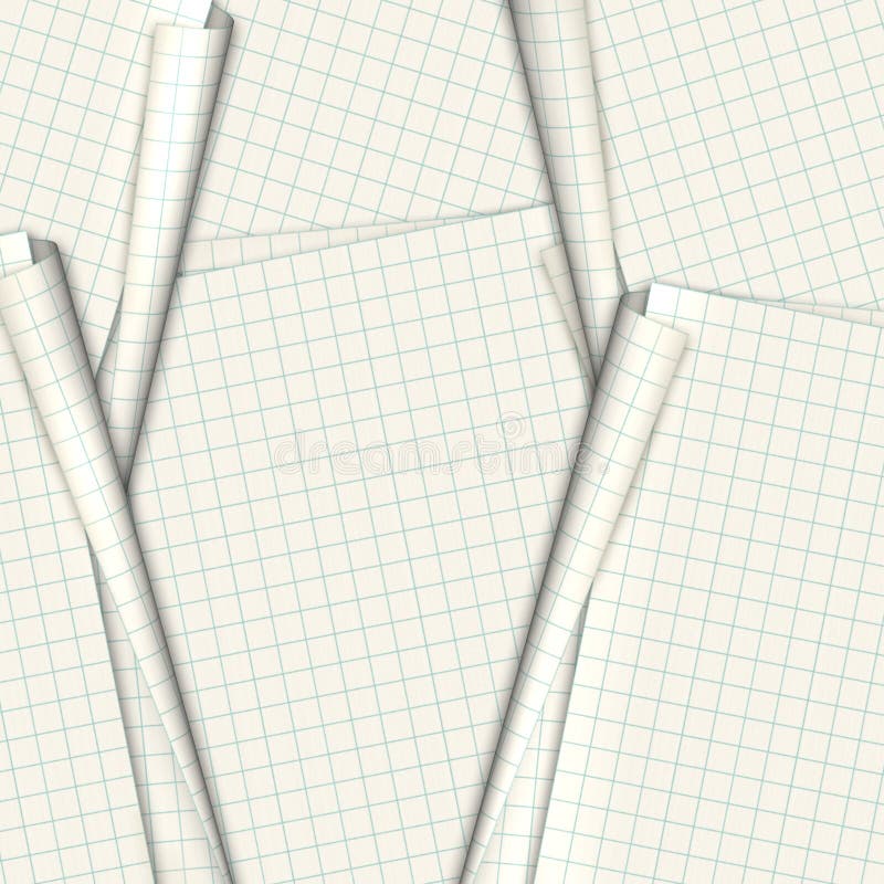 Sheets School Notebook Paper on Abstract Background Stock Photo - Image ...