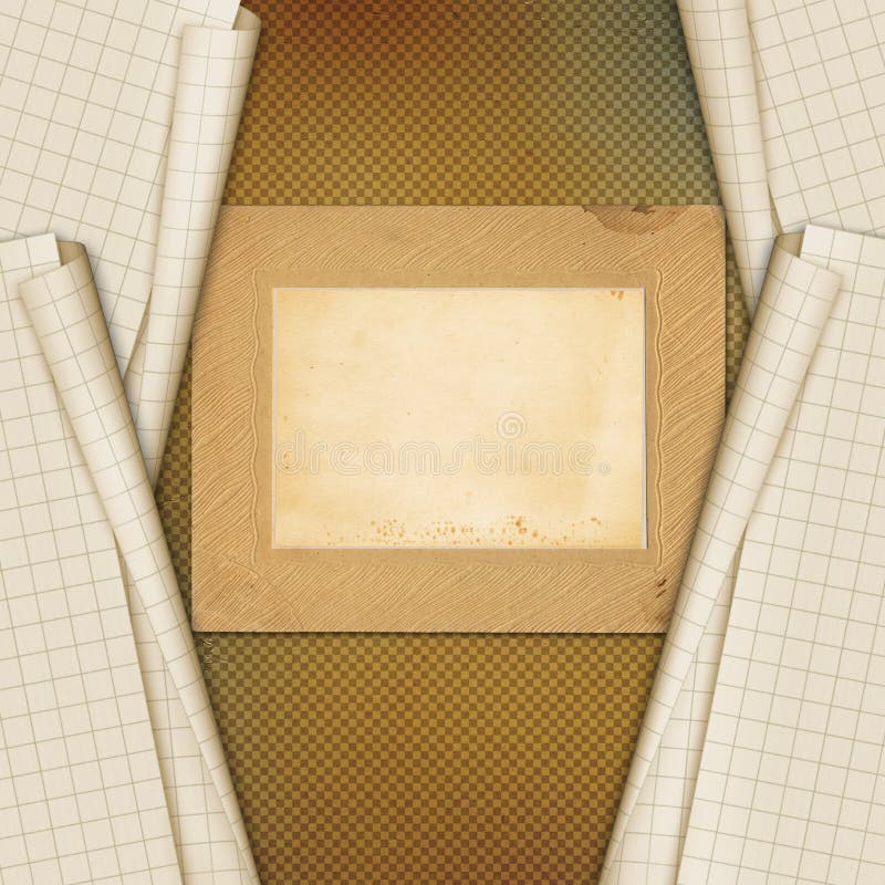 Sheets School Notebook Paper on Abstract Background Stock Photo - Image ...