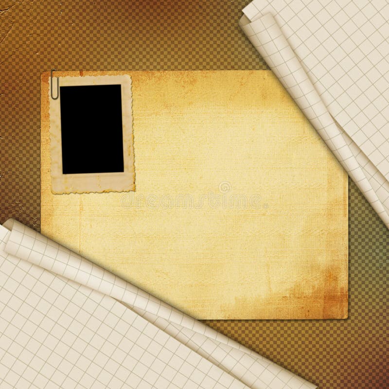 Sheets School Notebook Paper on Abstract Background Stock Photo - Image ...